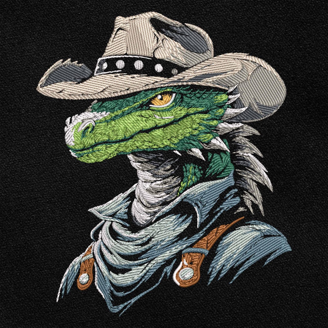Dragon Cowboy Embroidery Design, Easy-to-use Western Pattern Files for ...