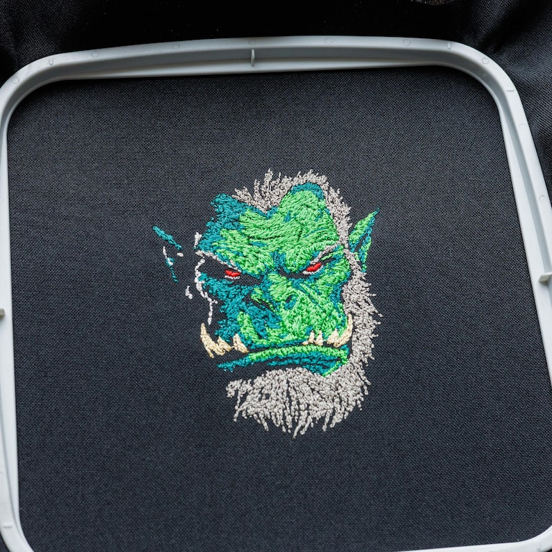 Fantasy Monster Embroidery Designs Bundle: Orc, Goblin, Dragon ...