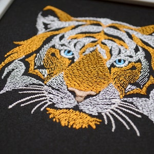 Wild Bengal Tiger Embroidery Designs Bundle - Sketch & Fill Stitch for ...