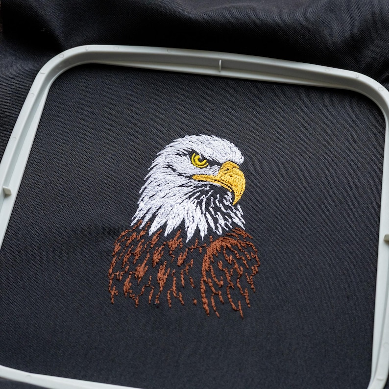 Regal Bald Eagle Embroidery Design, American Wildlife Bird of Prey ...