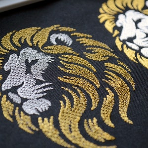 Sketch Noble Lion Head Embroidery Design - Quick Stitch Golden Mane ...