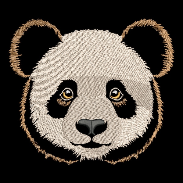 Panda Embroidery - Etsy