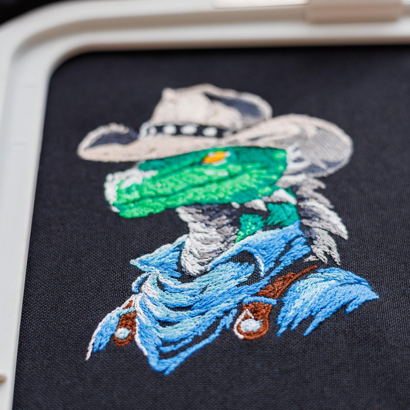 Dragon Cowboy Embroidery Design, Easy-to-use Western Pattern Files for ...