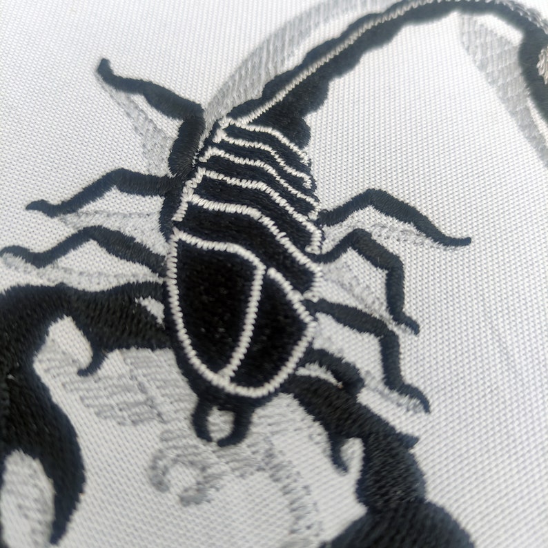 3D Scorpion Embroidery Design, Realistic Scorpio Sign, Deadly Danger ...