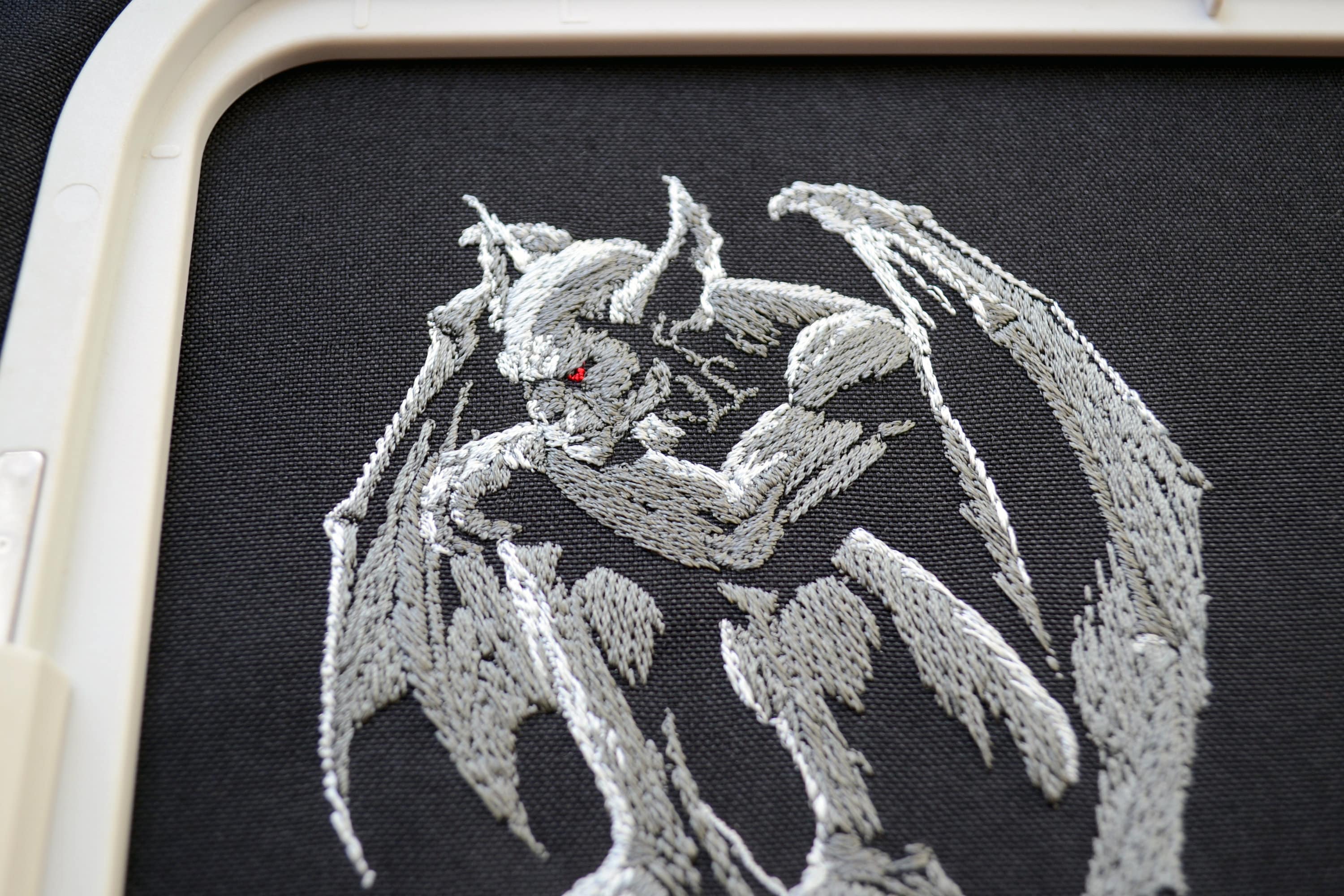 Mystic Gargoyle Embroidery Design - Gothic Halloween Monster, Digital ...