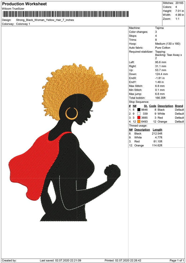 Super Black Woman Embroidery Design Strong Afro Girl with | Etsy