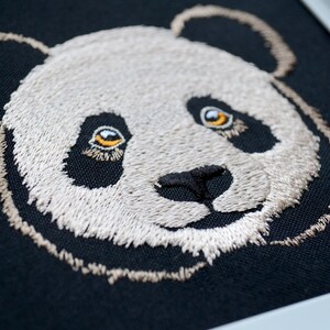 Cute Panda Bear Face Embroidery Design - Bamboo Forest Playful Animal ...
