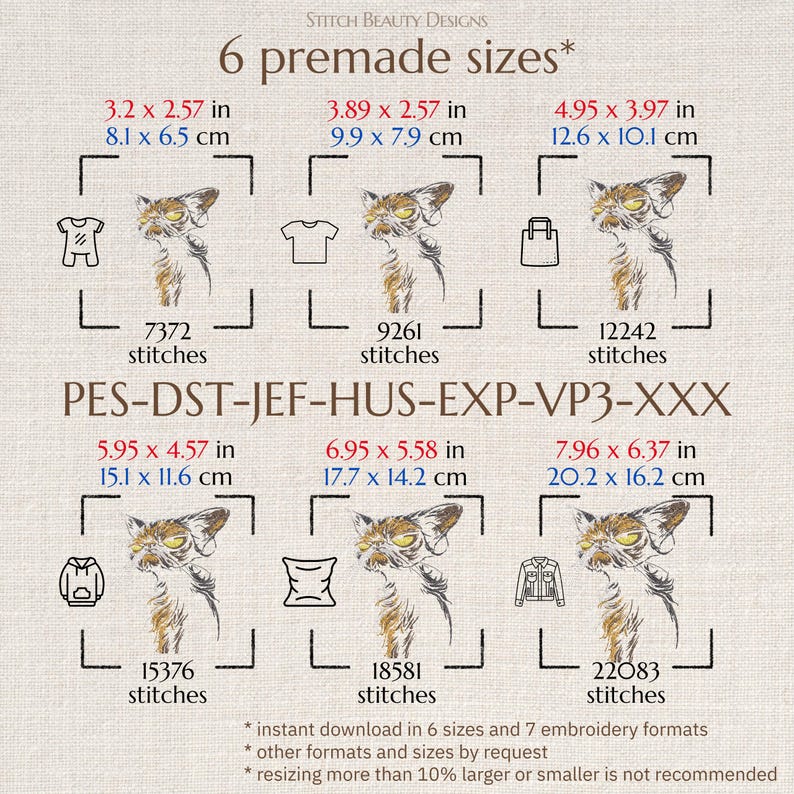 Grumpy Cat Embroidery Design - Funny Feline Machine Pattern - Sassy Pet ...