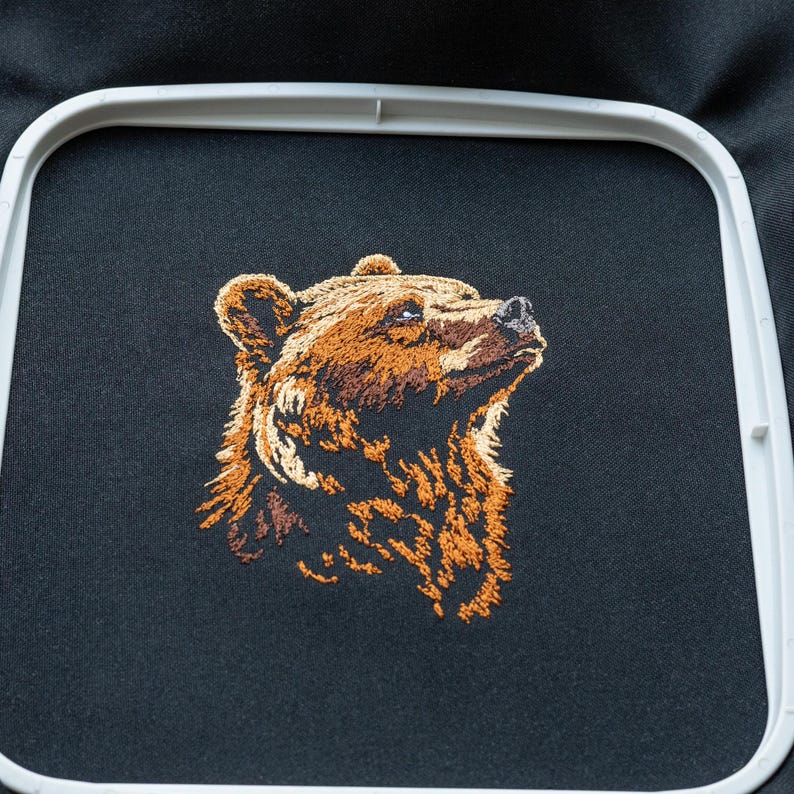 Realistic Wildlife Embroidery Design SET - Lifelike Owl, Bear, Deer ...