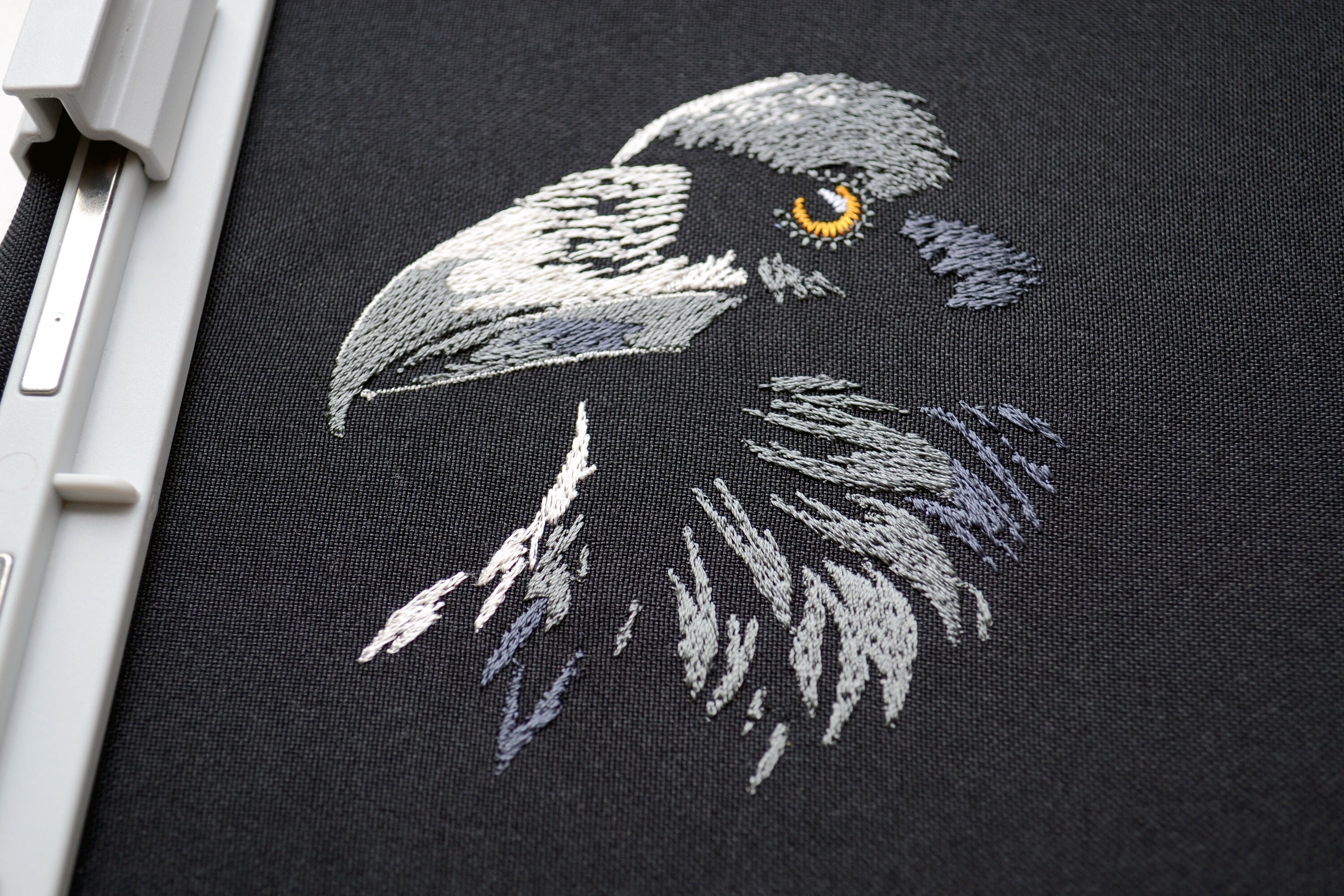 Mystical Raven Embroidery Design – Realistic Crow Head, Fill Stitch for ...