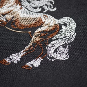 Quick Stitch Wild Stallion Embroidery Design - Noble Horse With White ...