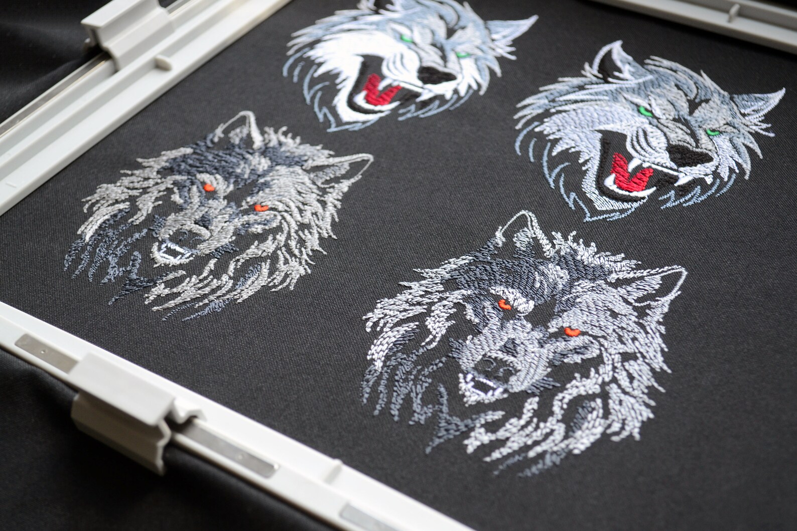 Fierce Mystic Wolf Embroidery Designs Bundle Quick and Fill Stitch ...