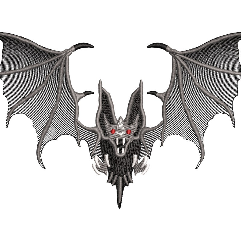 Bat Embroidery - Etsy
