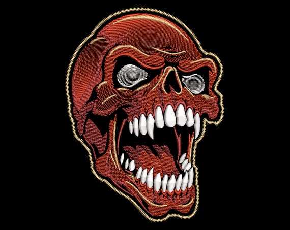 Disegni Di Arte Del Teschio Del Vampiro Illustrazione Vettoriale Di Un