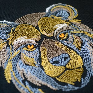 Quick Stitch Bear Face Embroidery Design - Sketch Forest Animal Head on ...