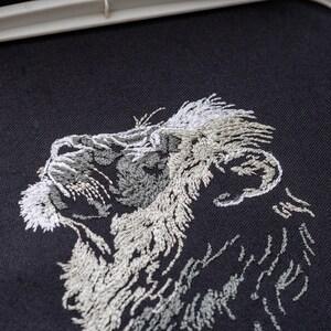 Lion Embroidery Designs Bundle, Realistic & Colorful Big Cat Patterns ...