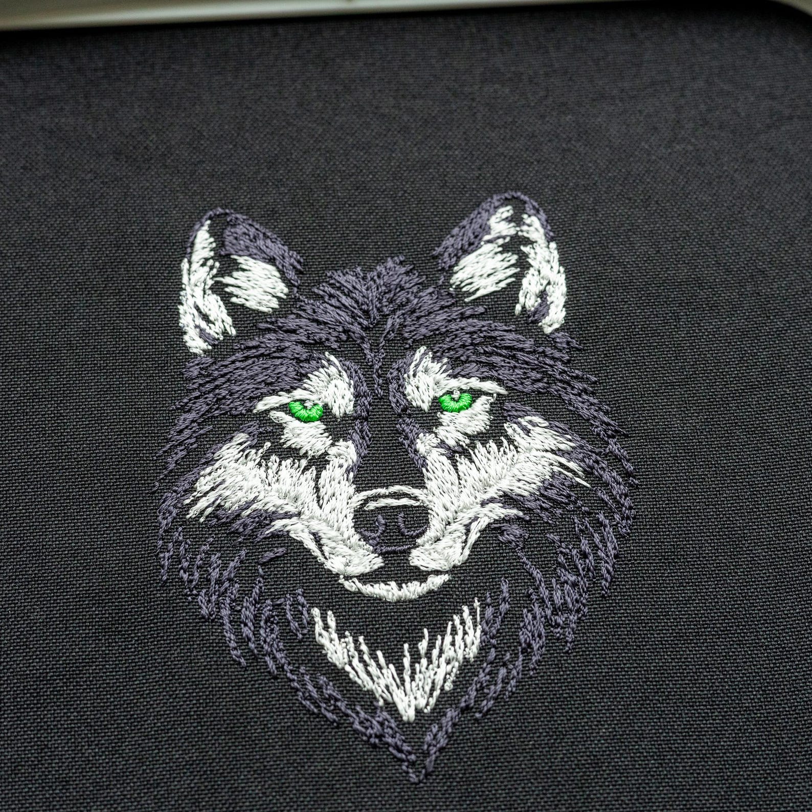 Realistic Wild Wolf Embroidery Designs Bundle - Lifelike Forest Animal ...