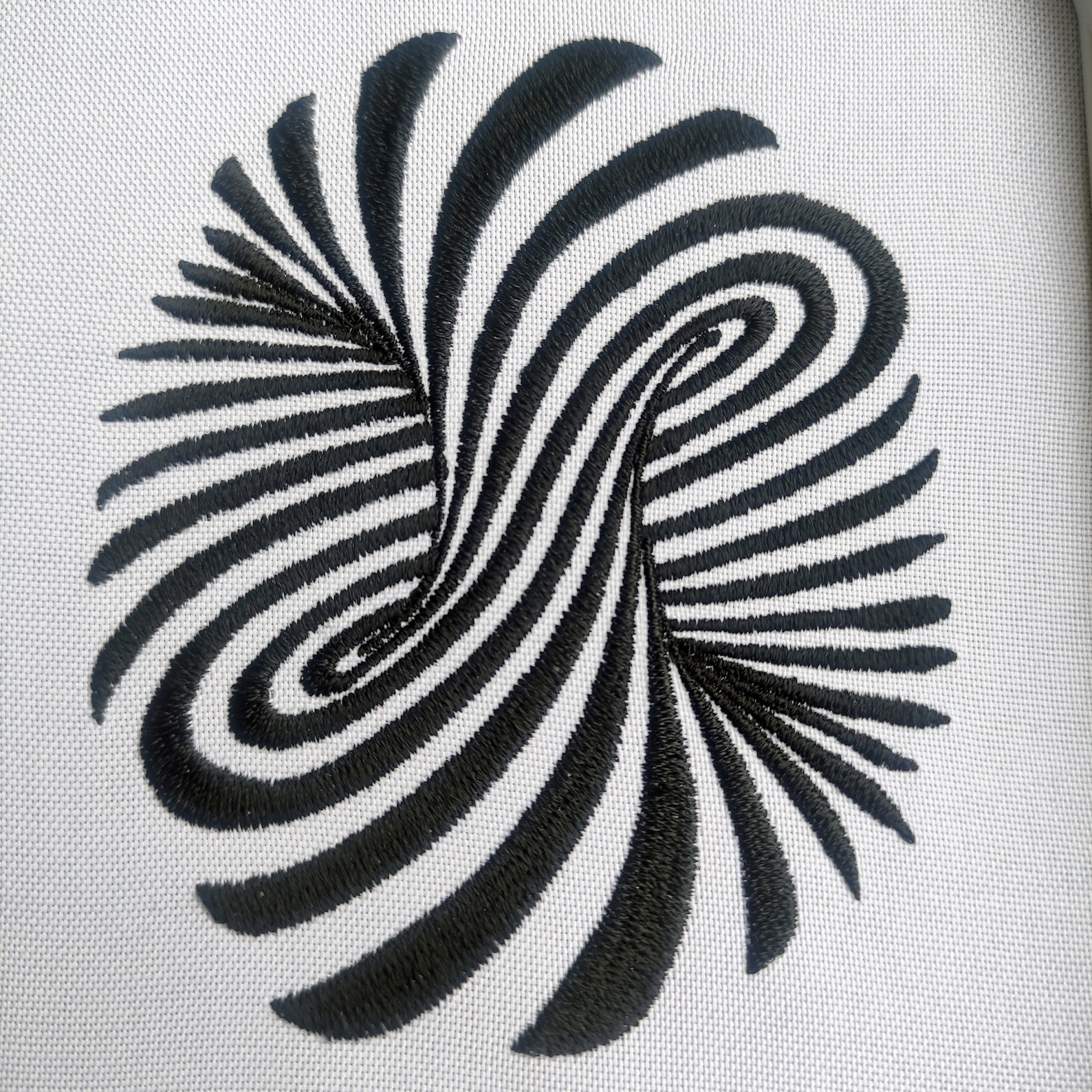 Optical Illusion Embroidery Design, Hypnotic 3D Tornado, Machine ...