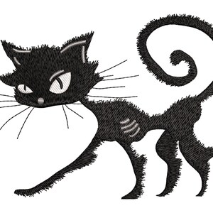 Gothic Halloween Embroidery Designs BUNDLE - Witchy Black Cat, 3D ...