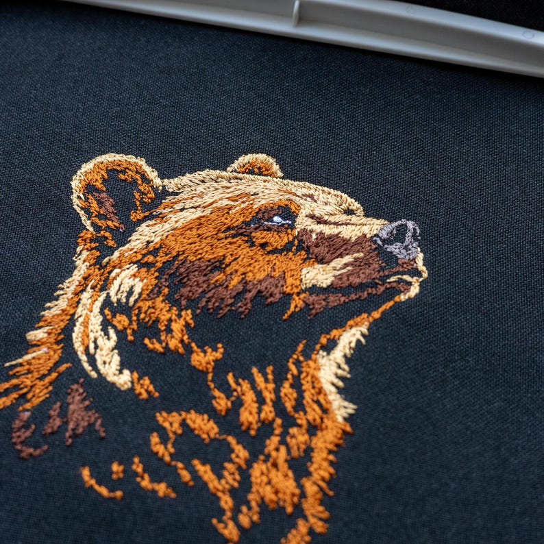 Realistic Wildlife Embroidery Design SET - Lifelike Owl, Bear, Deer ...