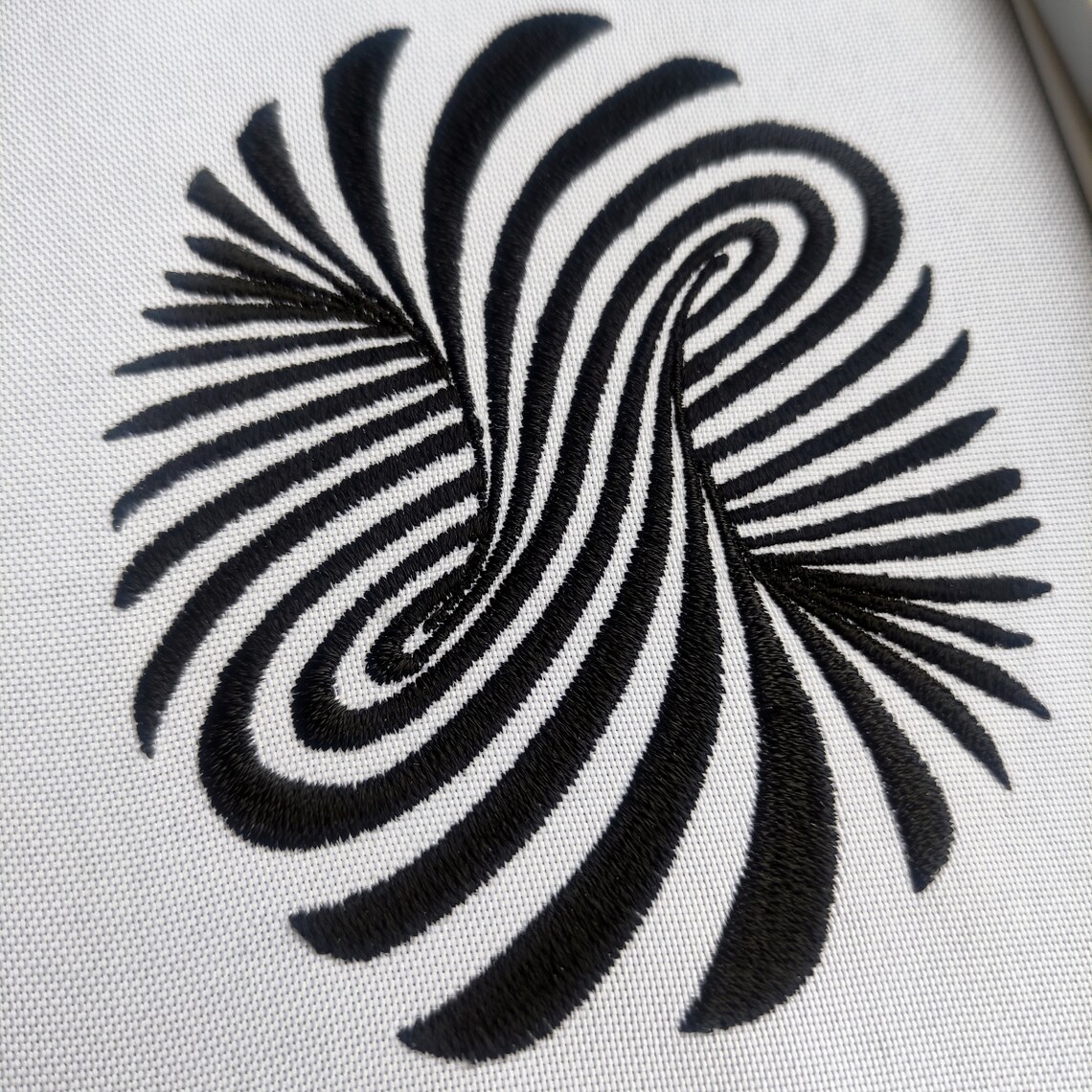 Optical Illusion Embroidery Design Hypnotic 3D Tornado - Etsy