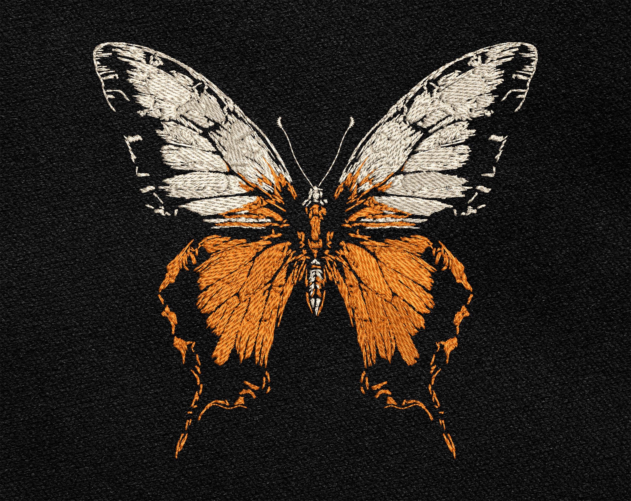 Butterfly Embroidery Design - Realistic Swallowtail Machine File ...