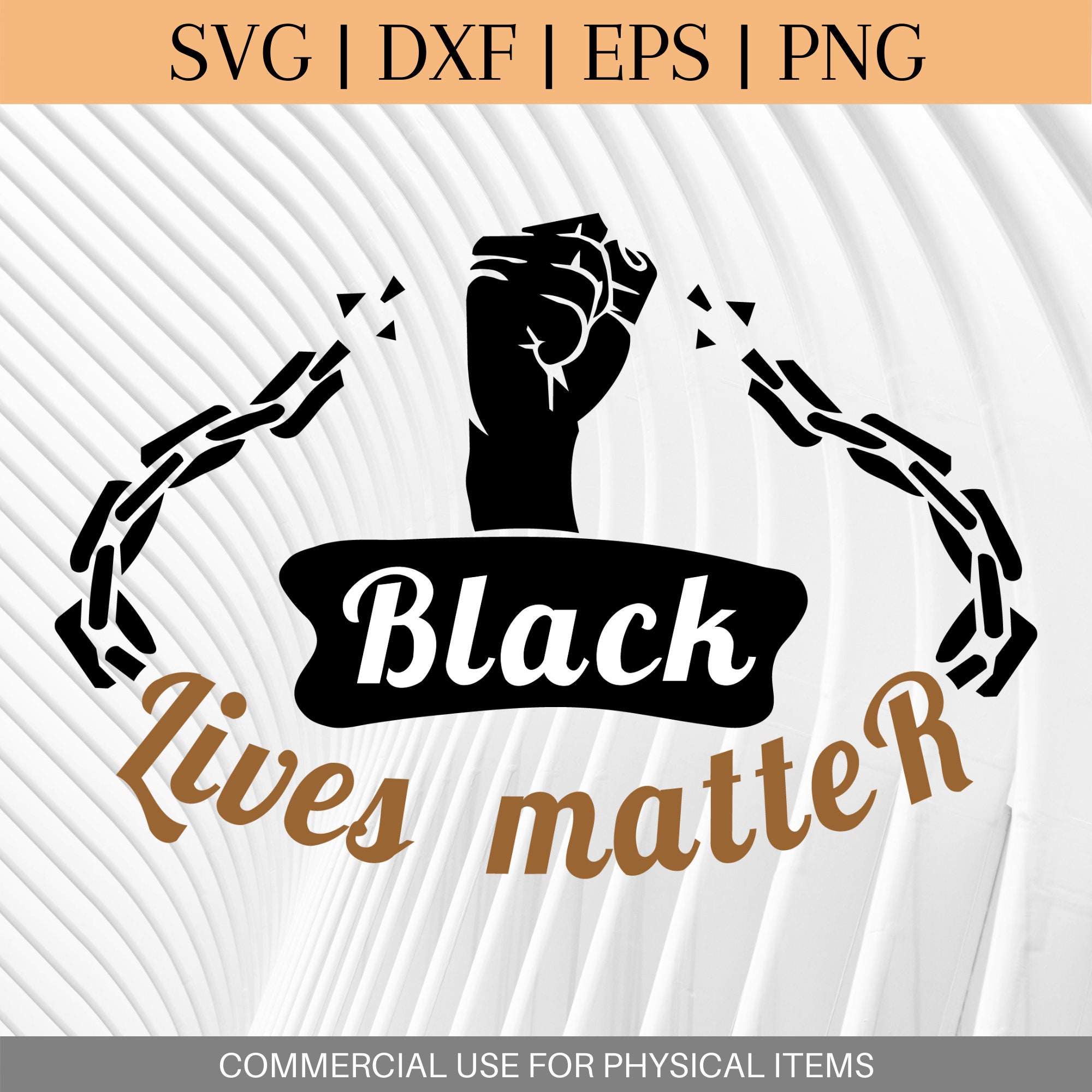 BLM Fist SVG Design Black Lives Matter SVG files for Cricut | Etsy
