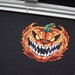 Sketch Stitch Demonic Pumpkin Head - Creepy Halloween Embroidery Design ...