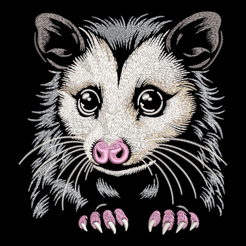 Embroidery Design Possum - Etsy