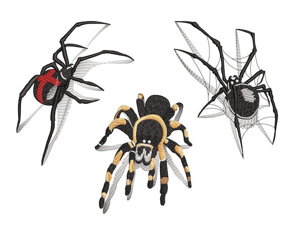 3D Spider Embroidery Designs BUNDLE Halloween Witch's - Etsy