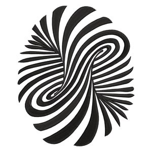 Optical Illusion Embroidery Design, Hypnotic 3D Tornado, Machine ...