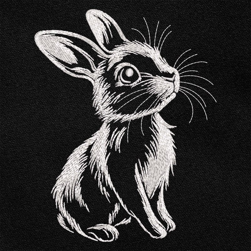 Rabbit Hand Embroidery Pattern - Etsy