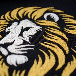 Noble Lion Embroidery Design - Golden Mane Pattern - King of the Jungle ...