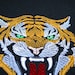 Quick Stitch Fierce Tiger Embroidery Design Sketch Angry Wild Animal ...
