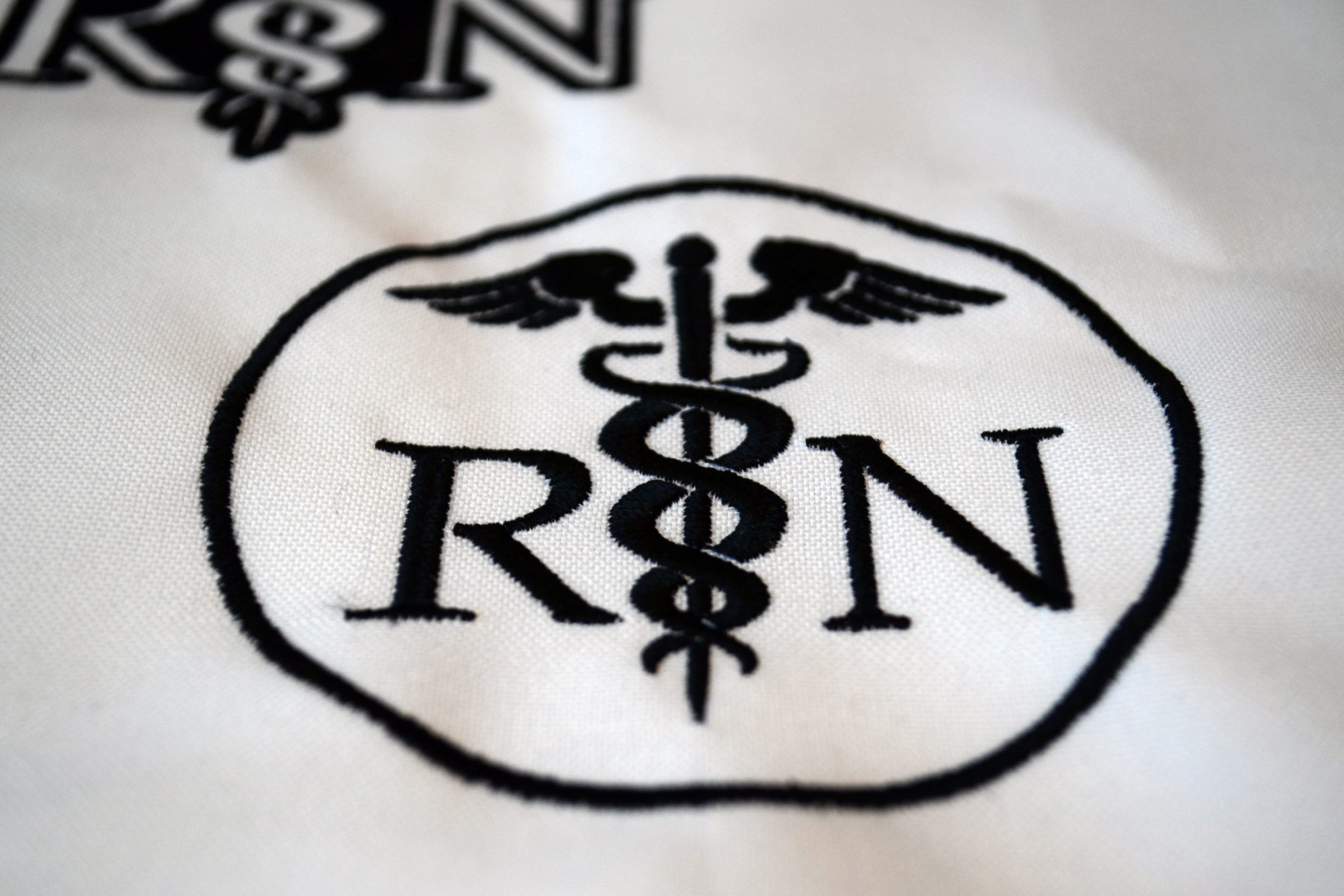 Registered Nurse Embroidery Design RN Medical Caduceus | Etsy