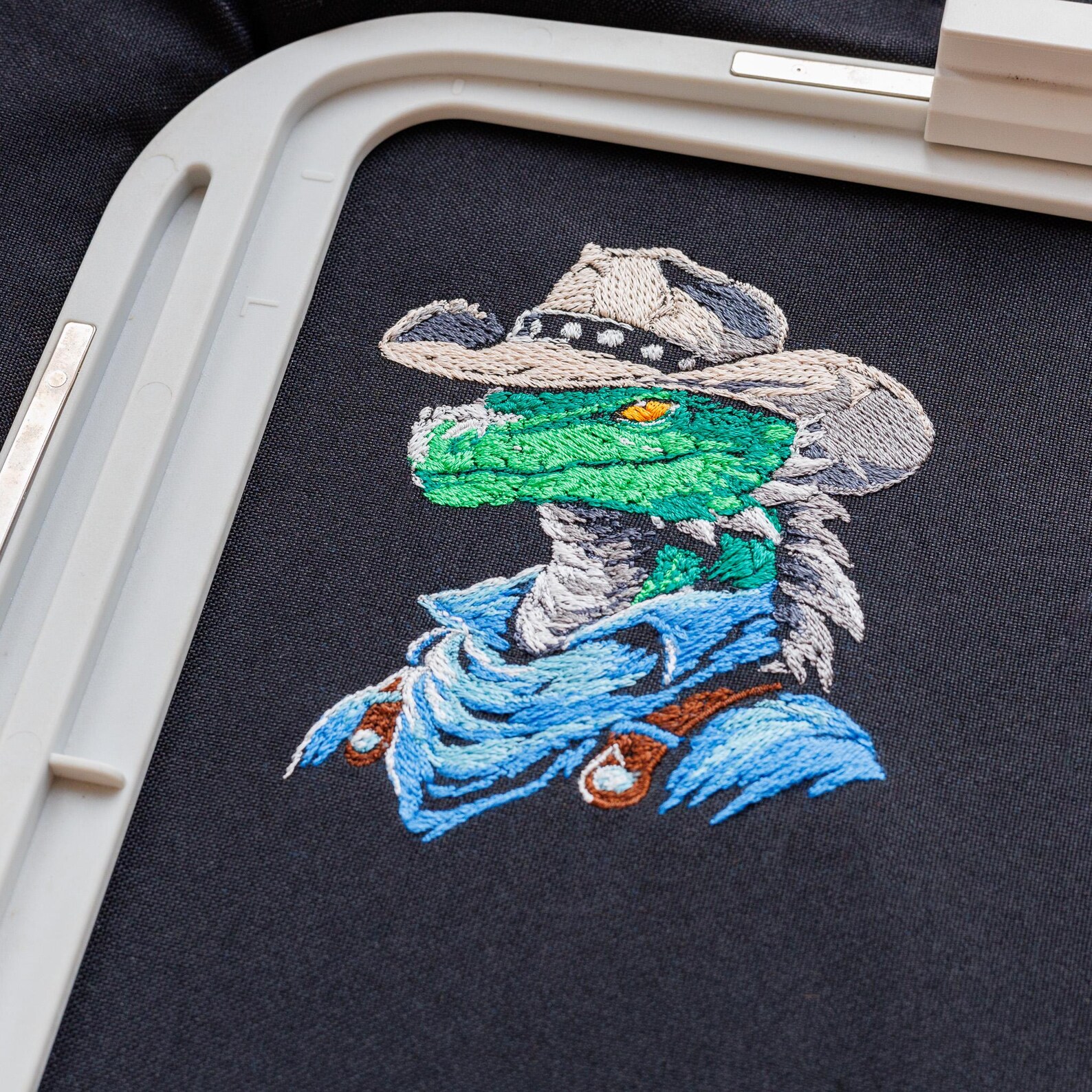 Dragon Cowboy Embroidery Design, Easy-to-use Western Pattern Files for ...