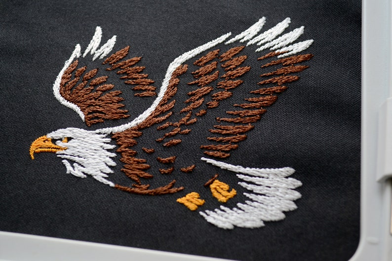 Flying Bald Eagle Embroidery Design – Majestic American Bird, Fill ...