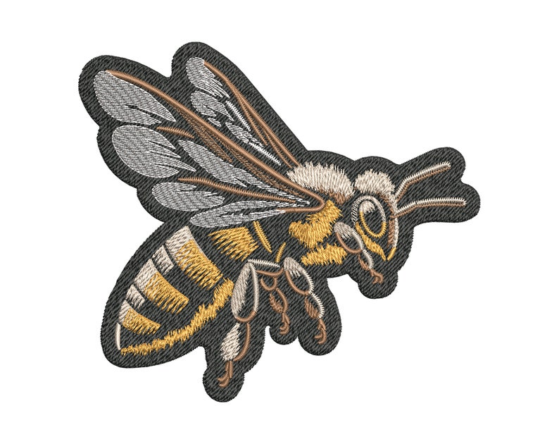 Realistic Honeybee Embroidery Designs Bundle - Lifelike Bee Art on ...