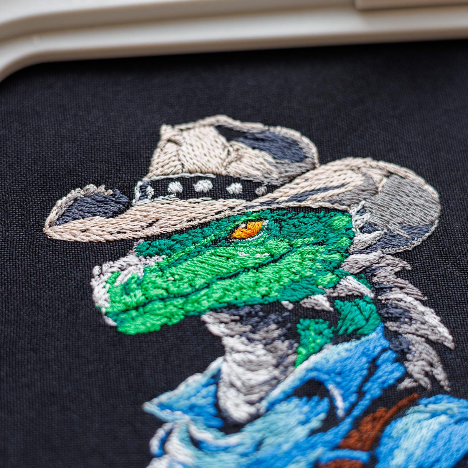 Dragon Cowboy Embroidery Design, Easy-to-use Western Pattern Files for ...