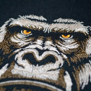 Gorilla Monkey Face Embroidery Designs SET - Realistic Wild Animal for ...