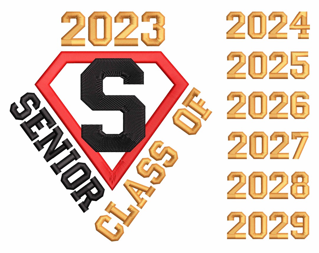 Super Senior Class of 2023-2029 Bundle - Embroidery Designs for ...