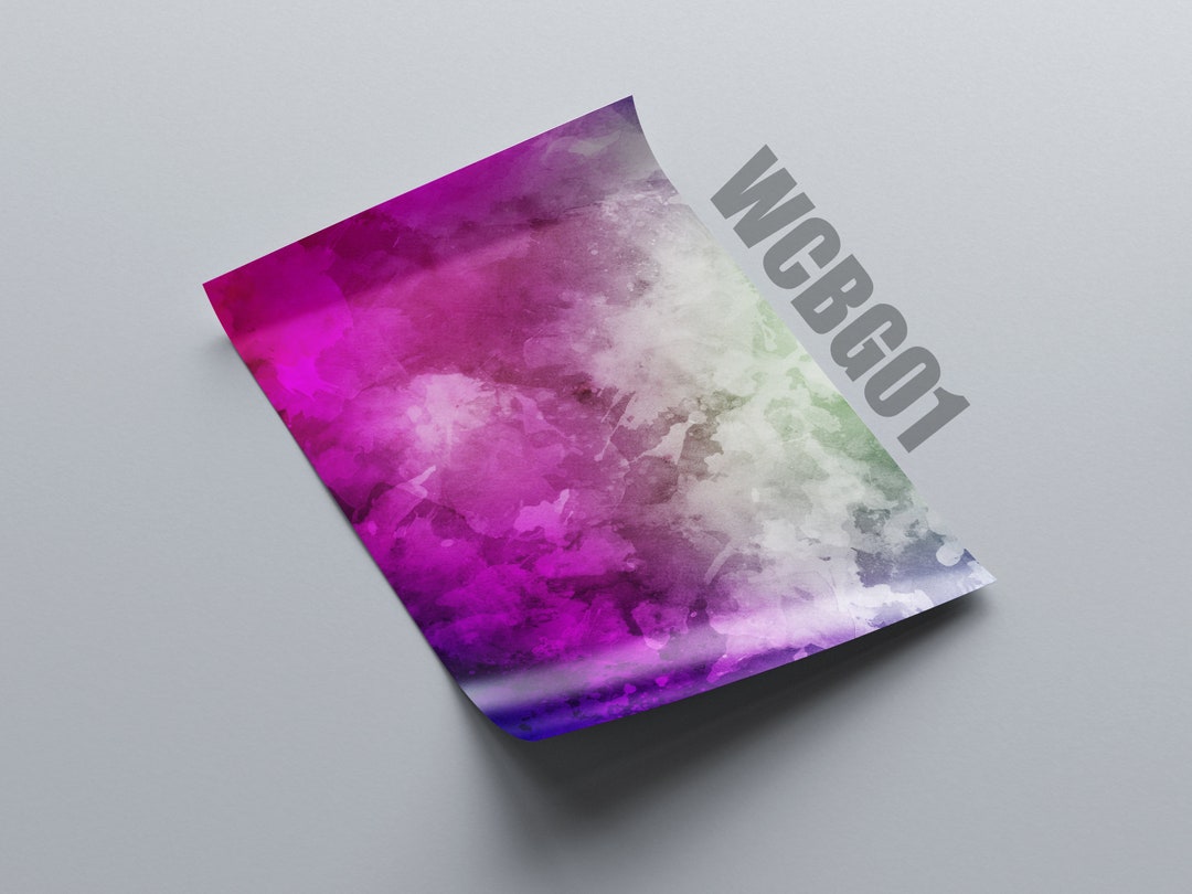 Watercolor Flex Film, Iron-on Film, Plotter Film 20 Cm X 30 Cm Approx ...