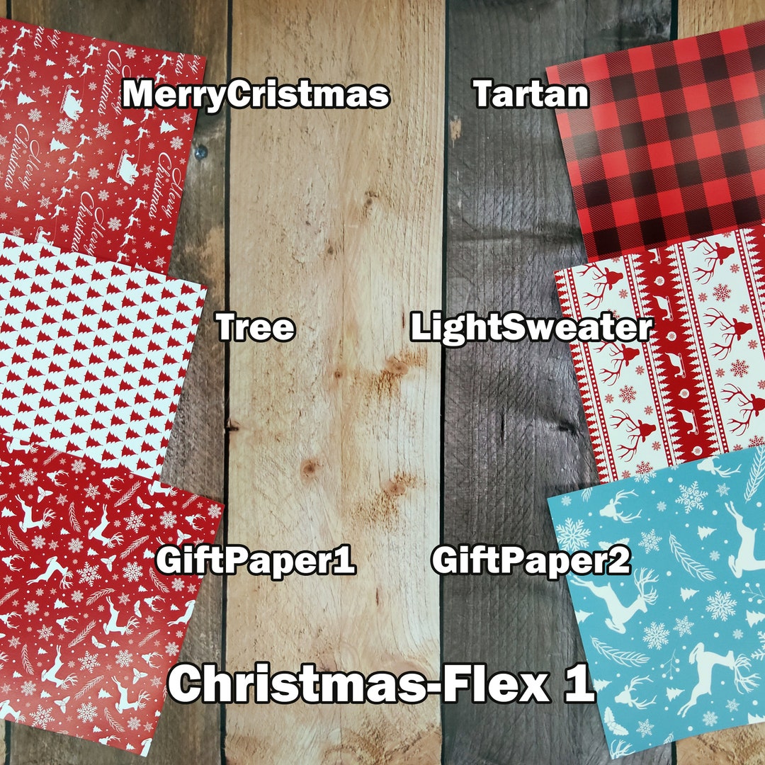 Christmas Flex Film, Iron-on Film, Plotter Film Approx. 20 Cm X 30 Cm ...