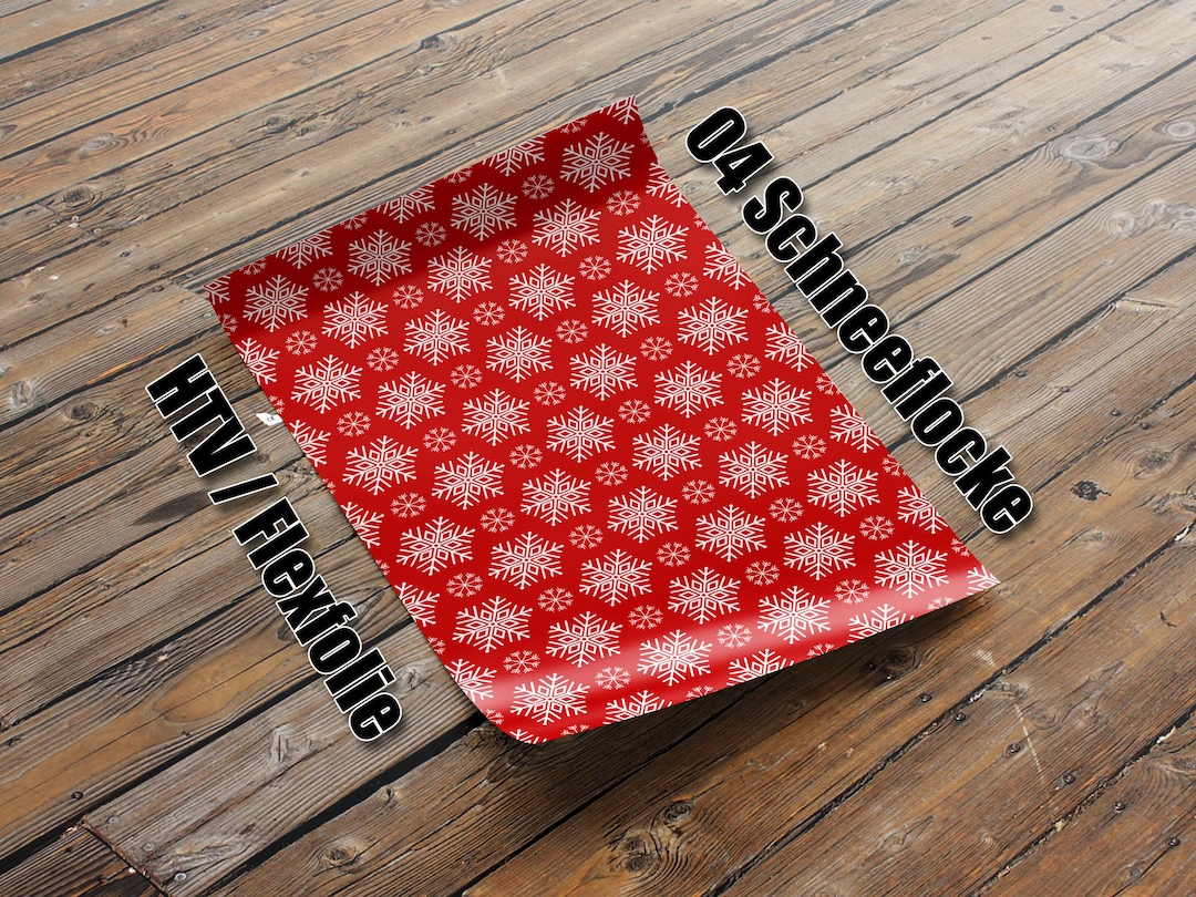 Christmas Flex Film HTV, Iron-on Film, Plotter Film Snowflake Approx ...