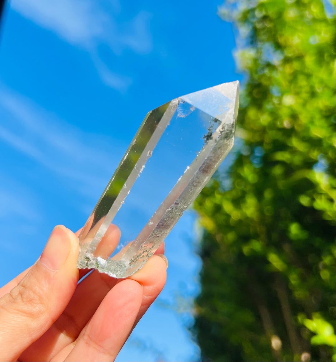 Large Himalayan Clear Quartz With Chlorite Inclusions, Rare Samadhi ...