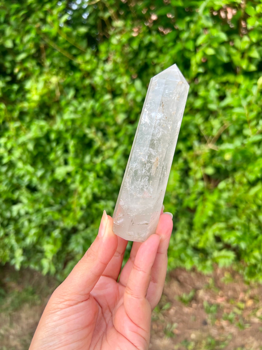 110mm Large Clear Quartz Crystal Tower Crystal Tower. - Etsy