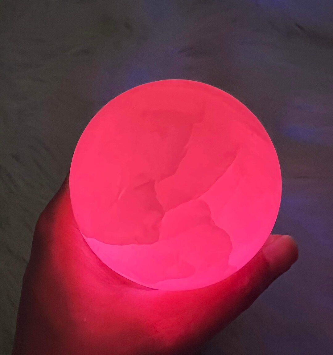 65mm / 360grams Rare Pink Mangano Crystal Sphere, Crystal Ball, Pink ...