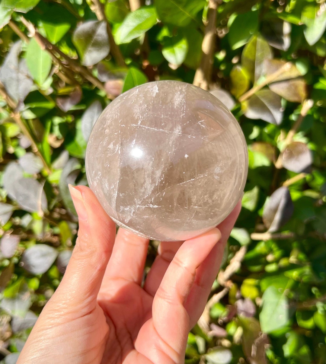 75mm Large Smoky Quartz Sphere, Crystal Ball, Healing Crystal, Smoky ...