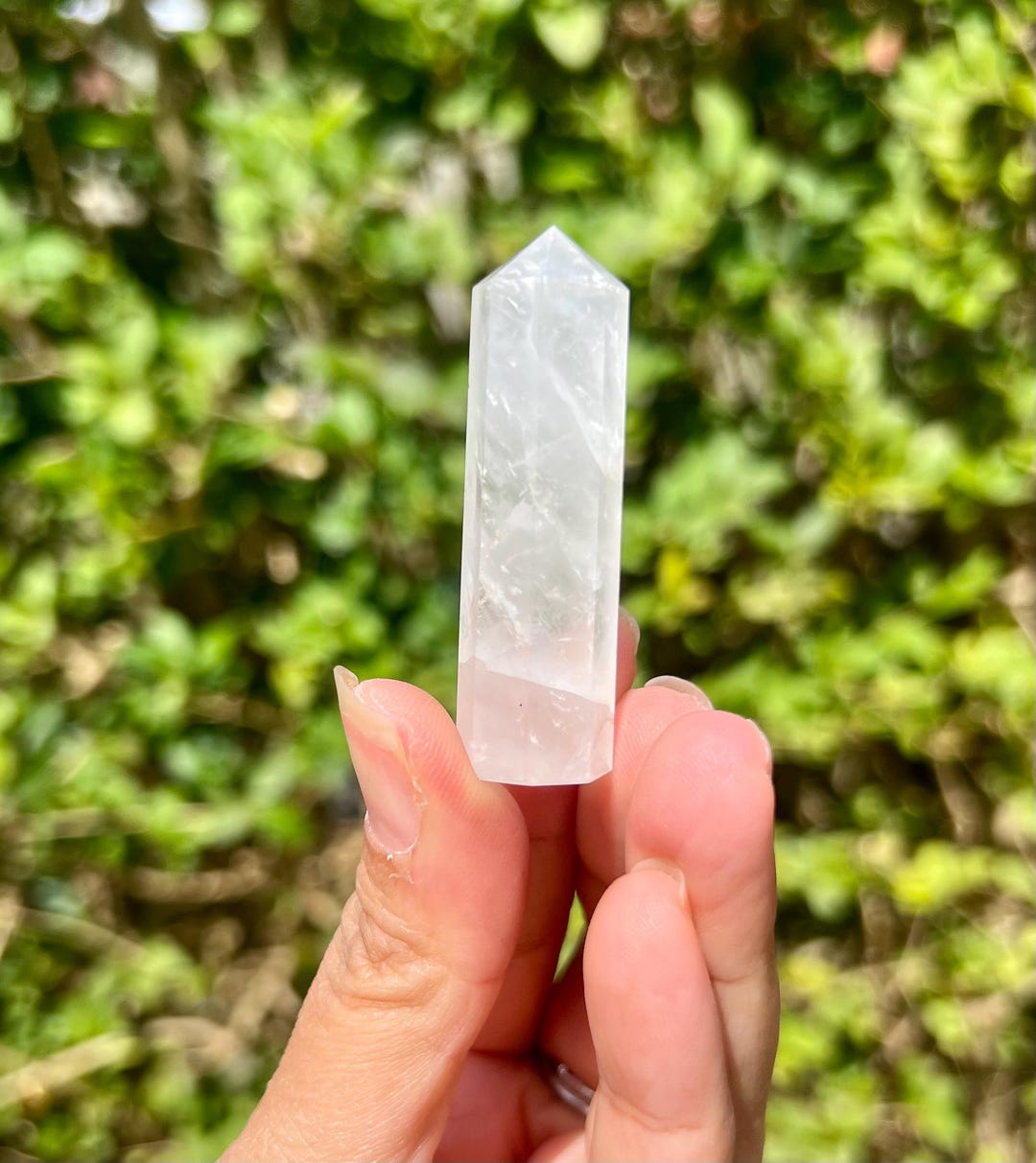 Clear Quartz Crystal Tower, Natural Stone Point, Crystal Wand, Clear ...