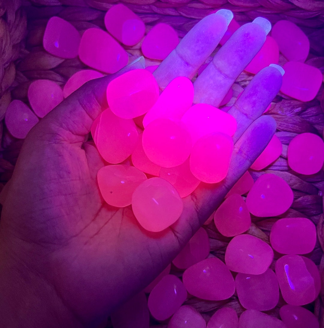 RARE Pink Mangano Calcite Tumble Rocks, Mango Calcite Pocket Stone 25 ...
